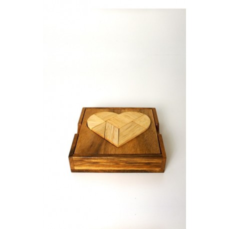 Casse-Tête le Coeur en bois