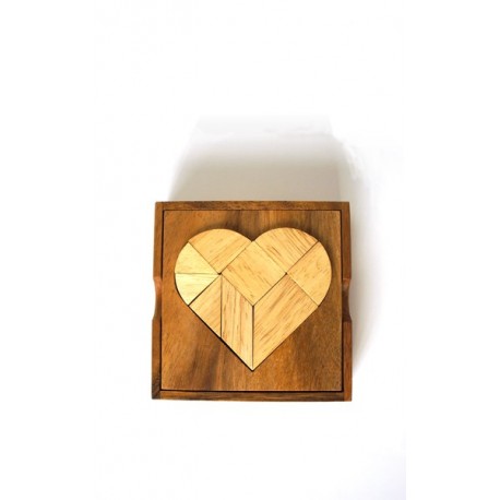 Casse-Tête le Coeur en bois