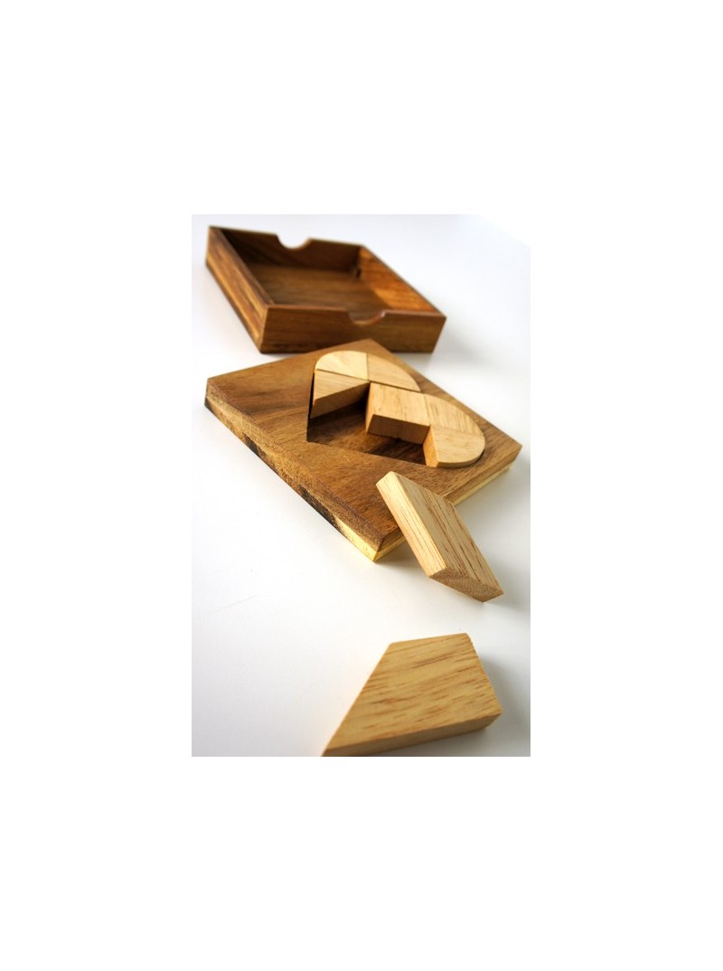 Casse-Tête le Coeur en bois