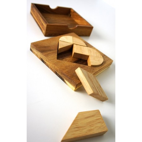 Casse-Tête le Coeur en bois